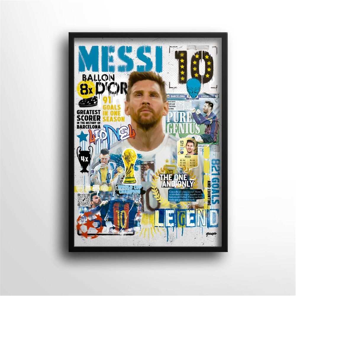 Lionel Messi Poster, Sports Wall Art, Gift for boyfriend, Me | Inspire ...