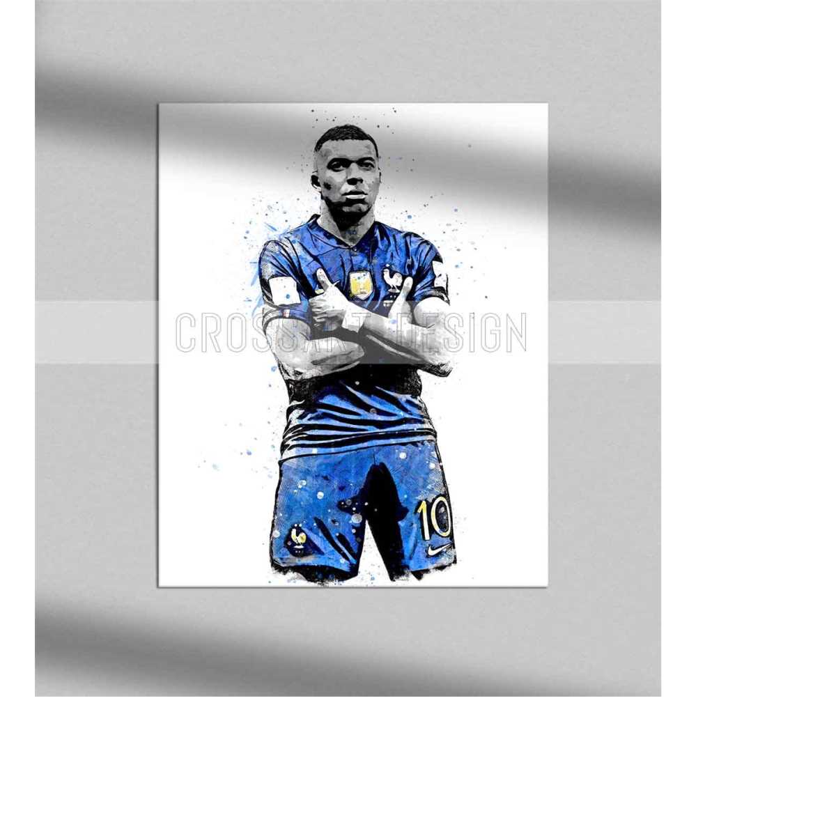 Mbappe print Kylian Mbapp Drawing poster, art print, wall ar | Inspire ...