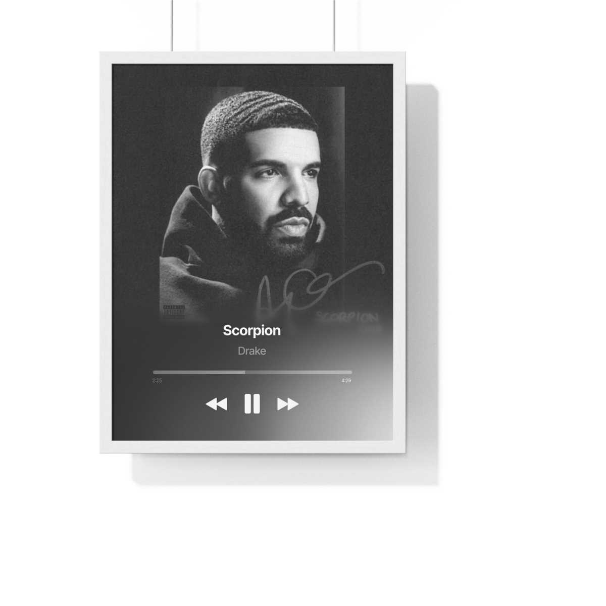 Scorpion Drake Music Player Poster | Album Print | Inspire Uplift