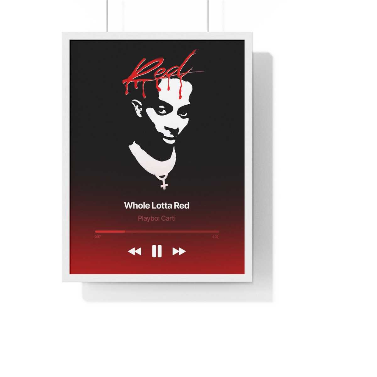 Whole Lotta Red Music Player Poster | Album - Inspire Uplift
