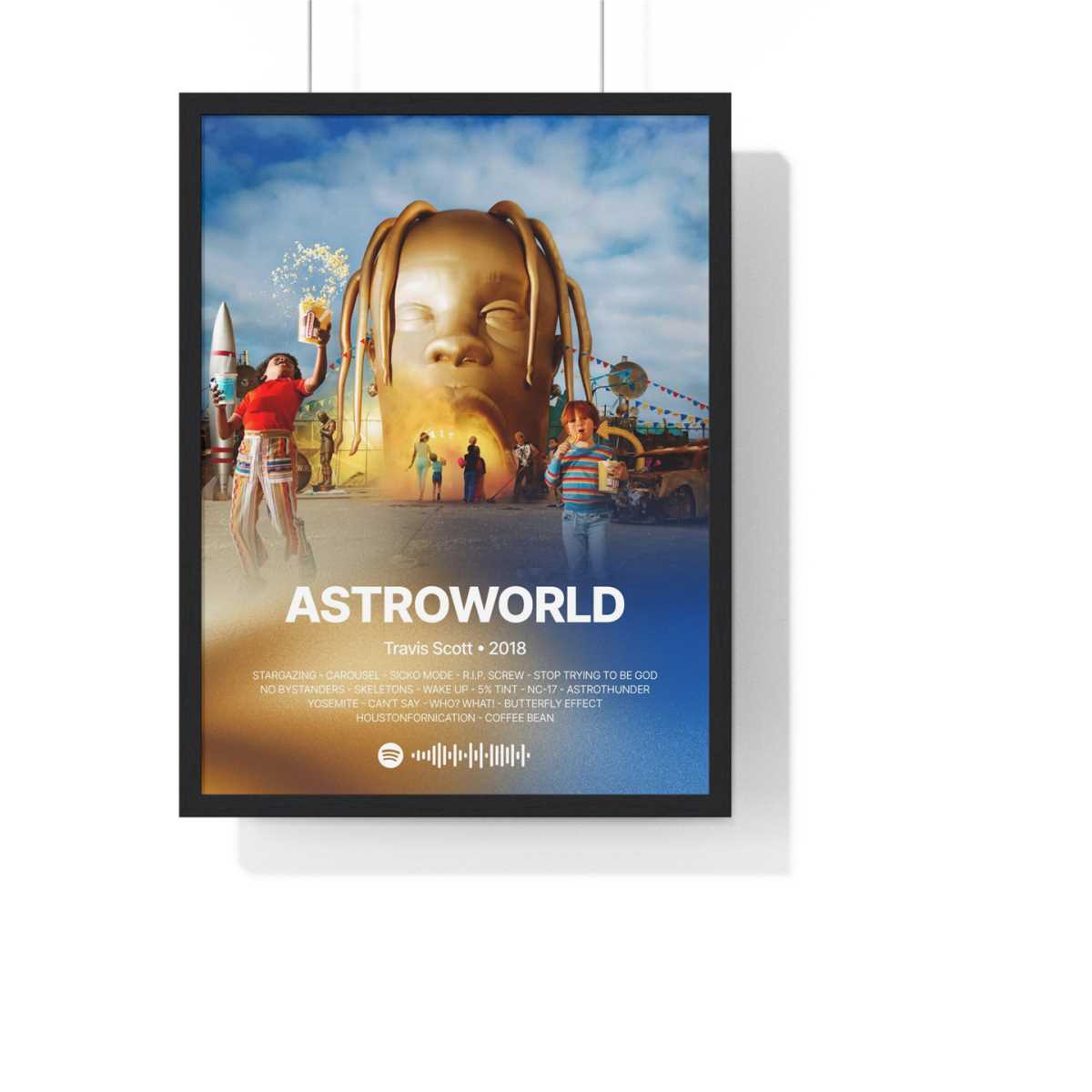 Astroworld Travis Scott Poster | Album Print | | Inspire Uplift