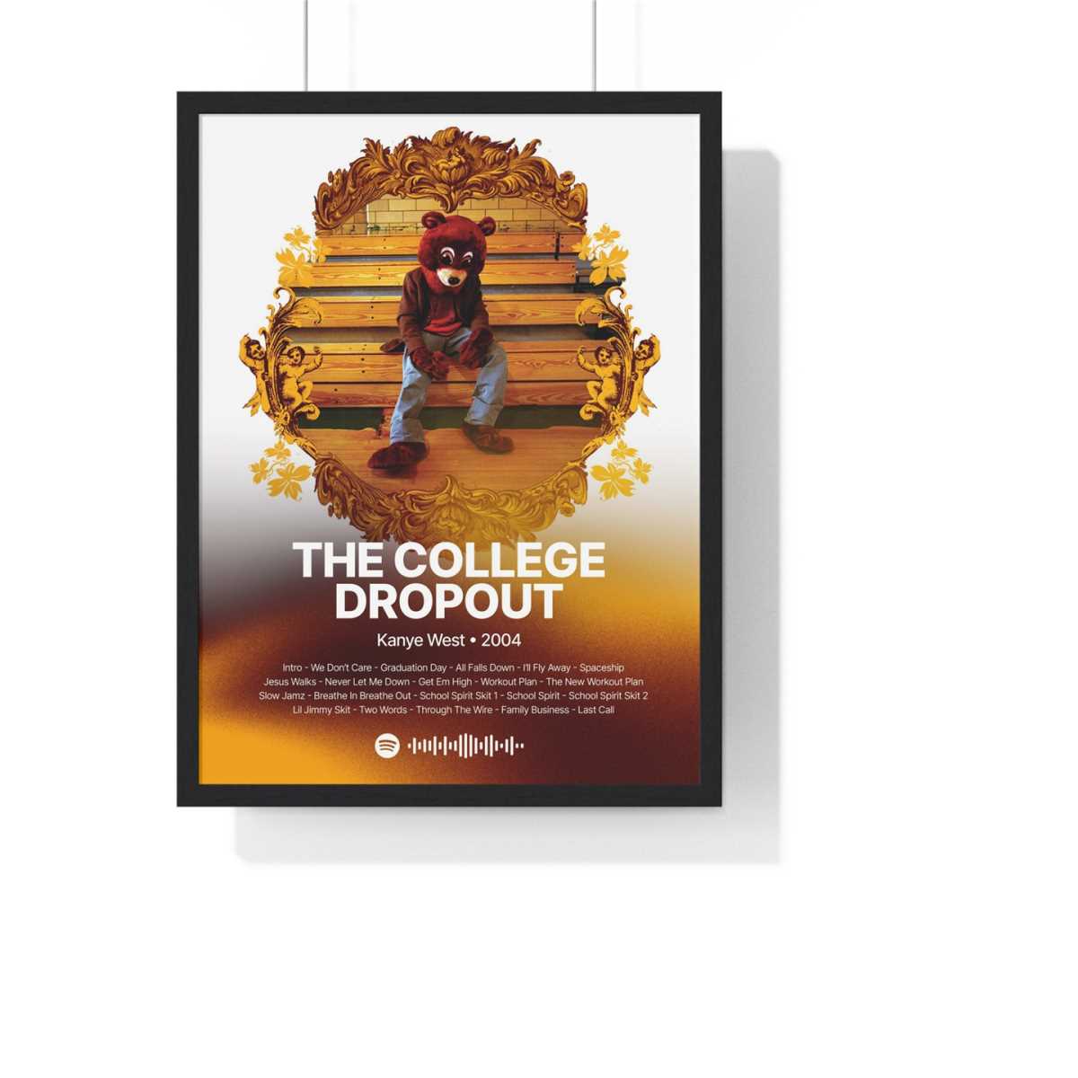 The College Dropout Kanye West Album Poster Digital | Inspire Uplift