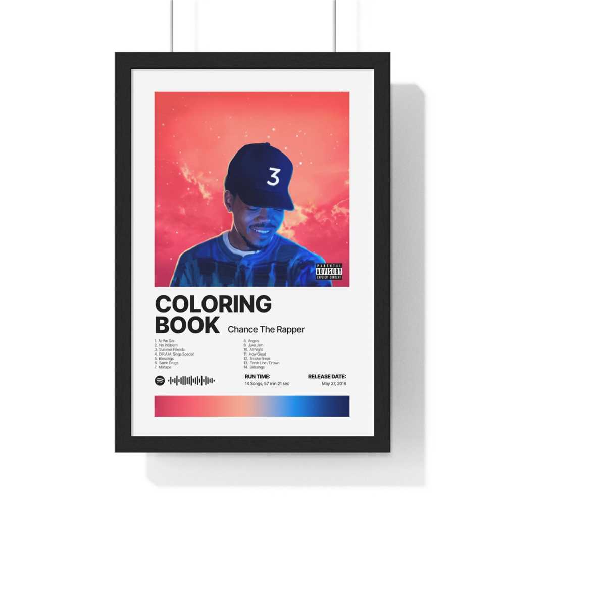 Coloring Book Chance The Rapper Album Digital Print | Inspire Uplift