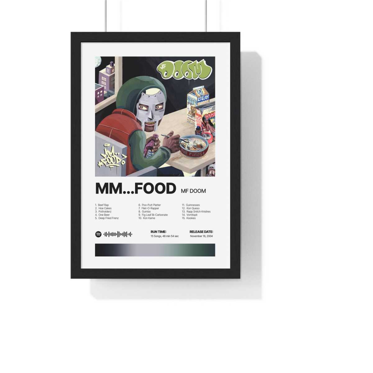 MM..Food MF DOOM Album Digital Print | Album - Inspire Uplift