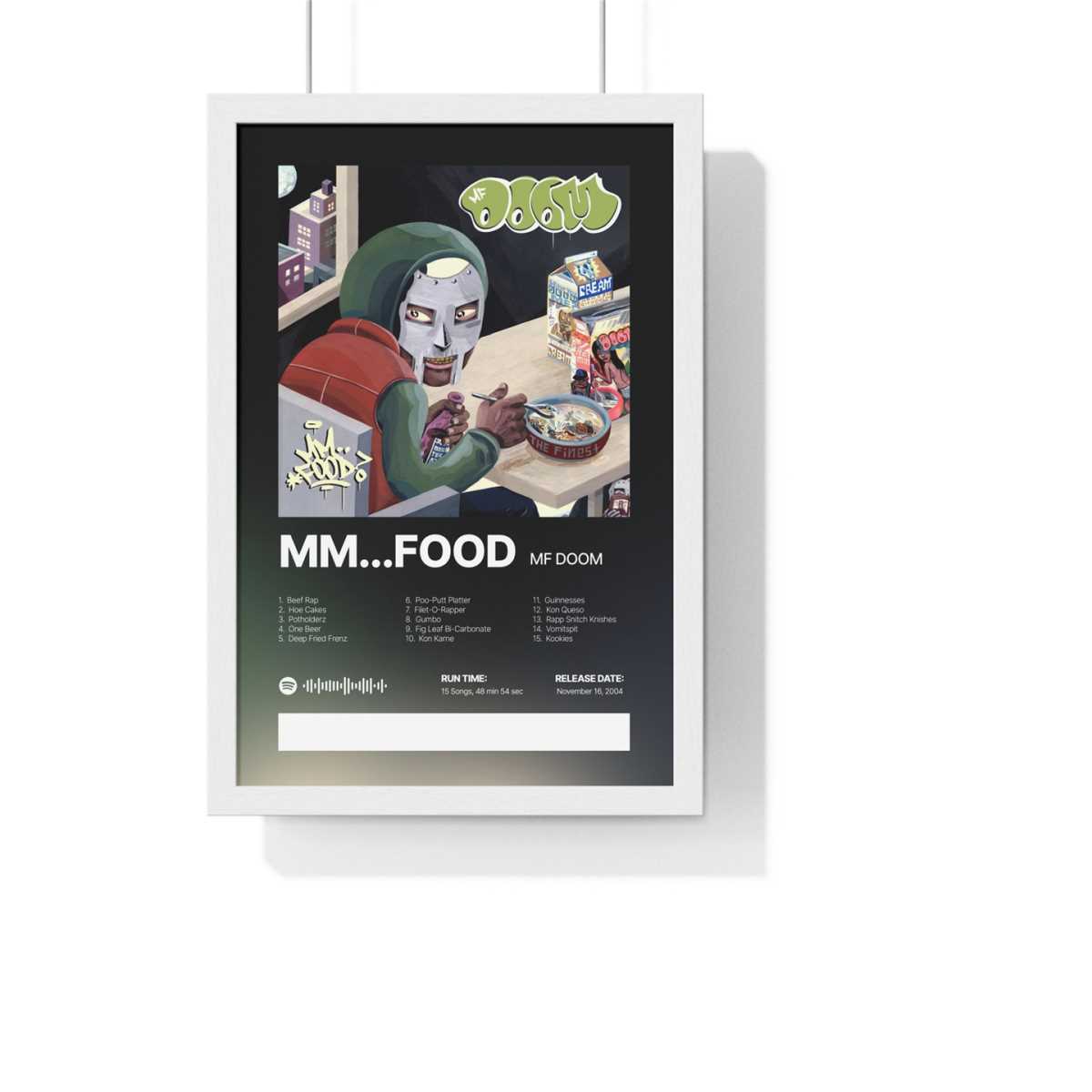 MM..Food MF DOOM Album Digital Print | Album | Inspire Uplift