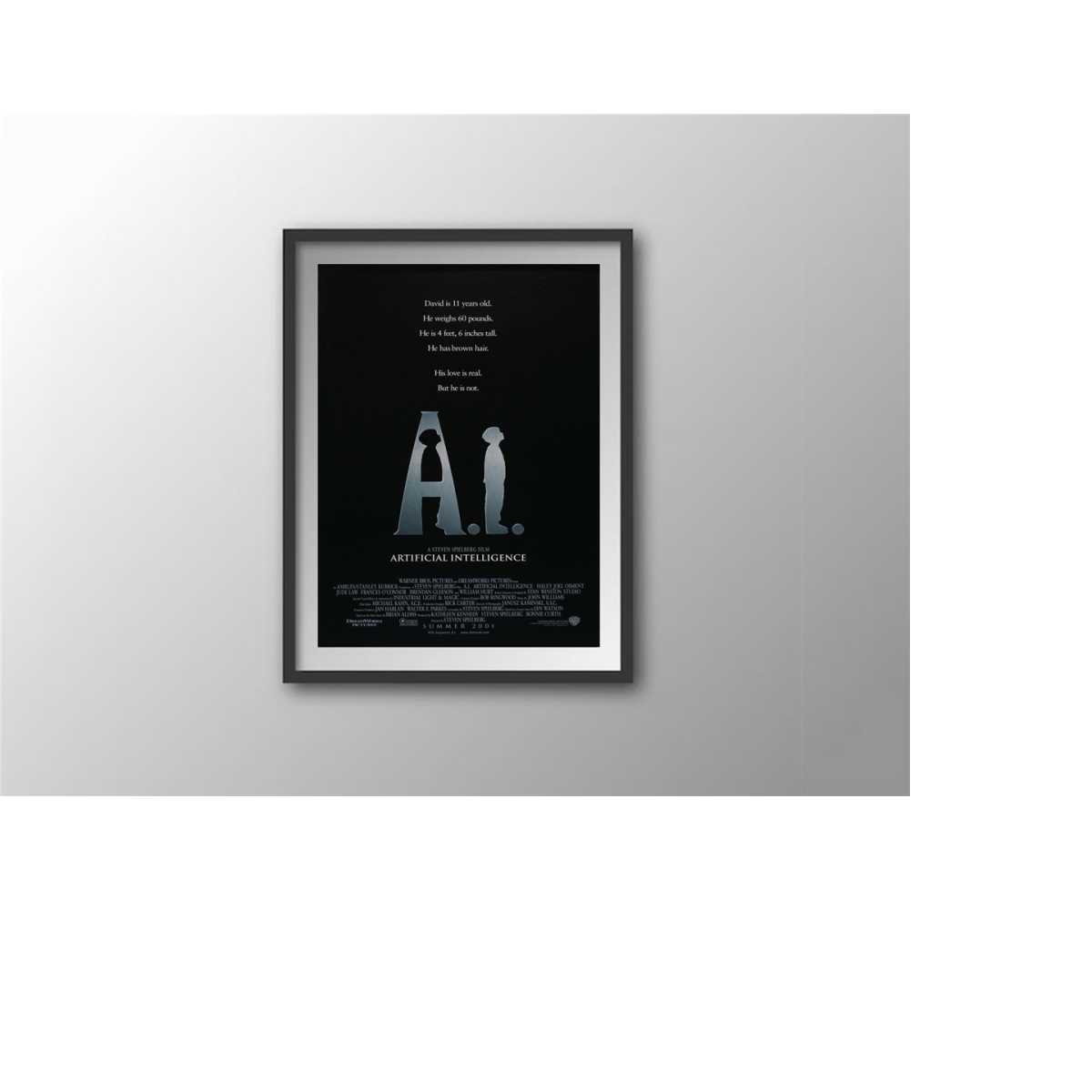 AI Artificial Intelligence Movie Art Print for Vintage | Inspire Uplift