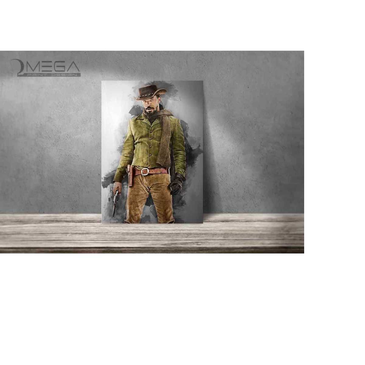 Django poster Jamie Foxx print Django Unchained art | Inspire Uplift