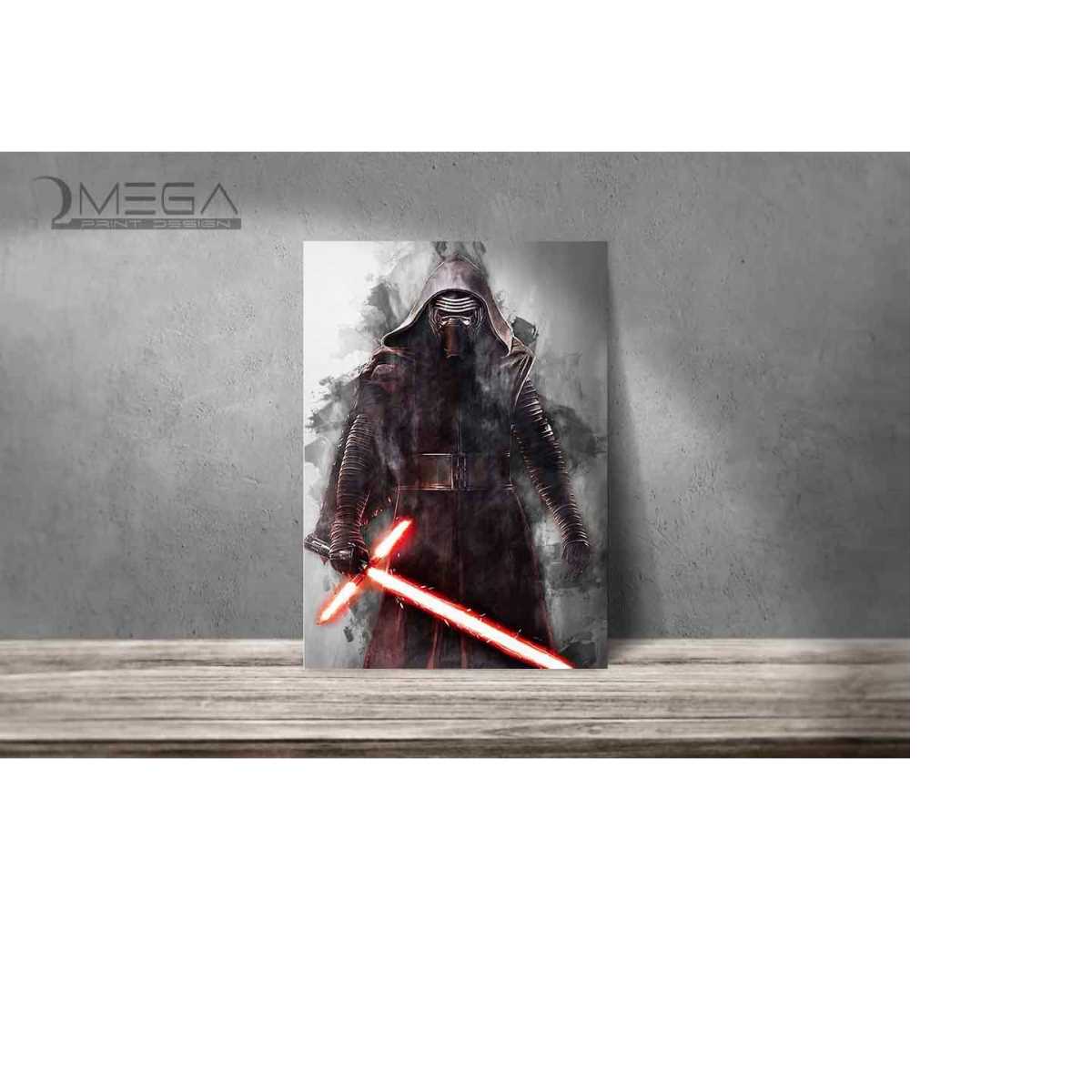 Kylo Ren poster Kylo Ren print Star Wars | Inspire Uplift