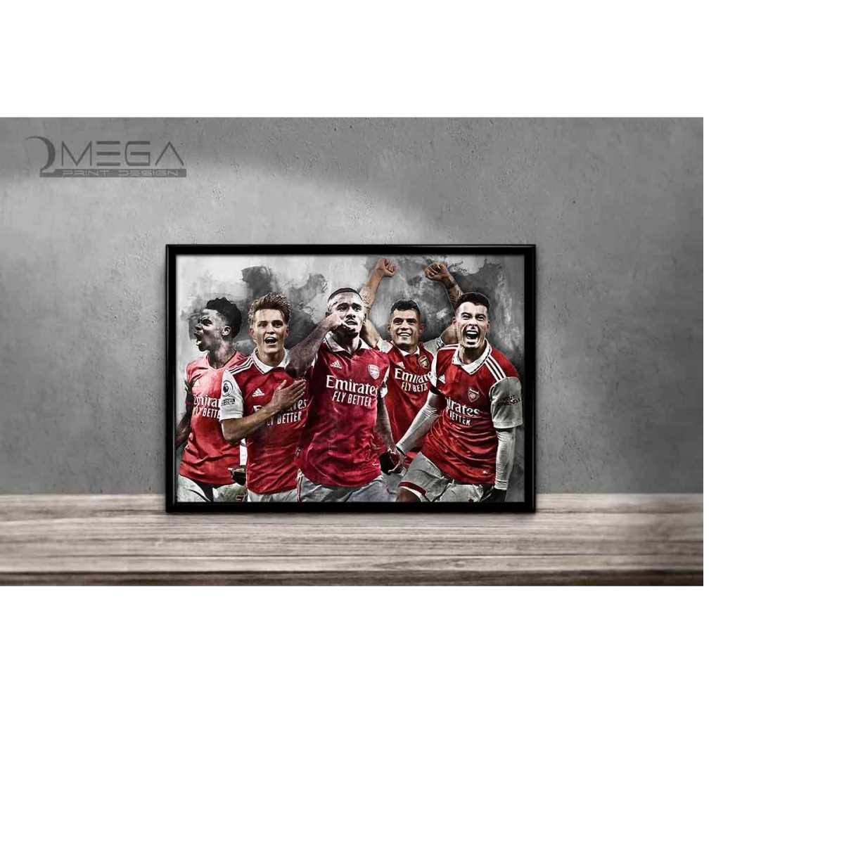 Arsenal poster Arsenal print art print Man cave | Inspire Uplift