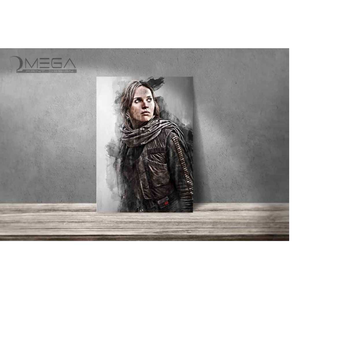 Jyn Erso poster Jyn Erso print Star Wars - Inspire Uplift