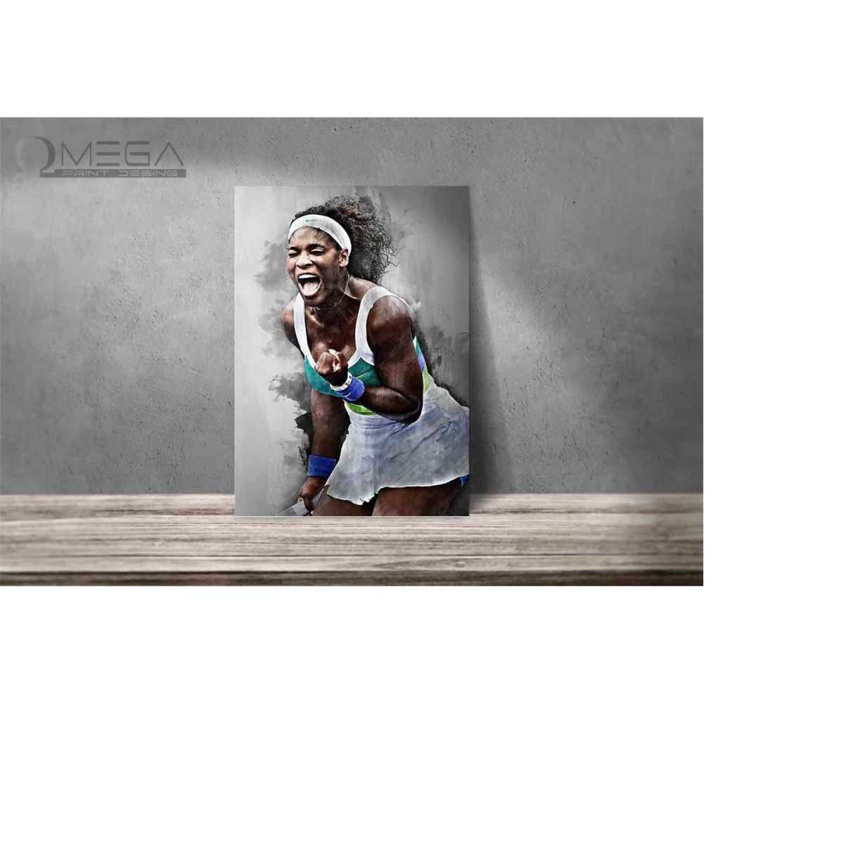 Serena Williams poster Serena Williams print art print | Inspire Uplift