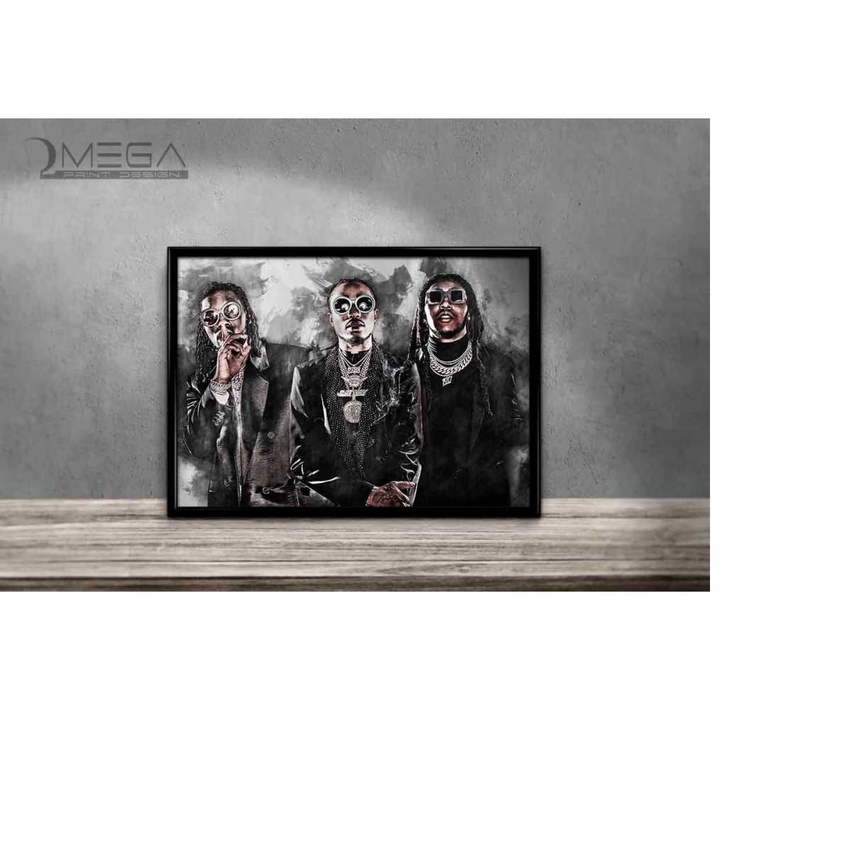 Migos poster Migos print art print wall art | Inspire Uplift