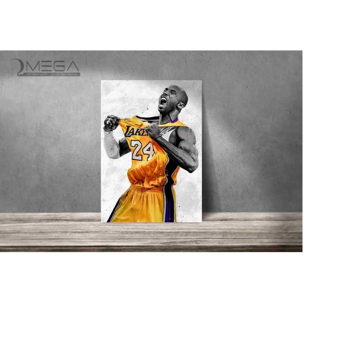 Kobe Bryant poster Kobe Bryant print art print - Inspire Uplift