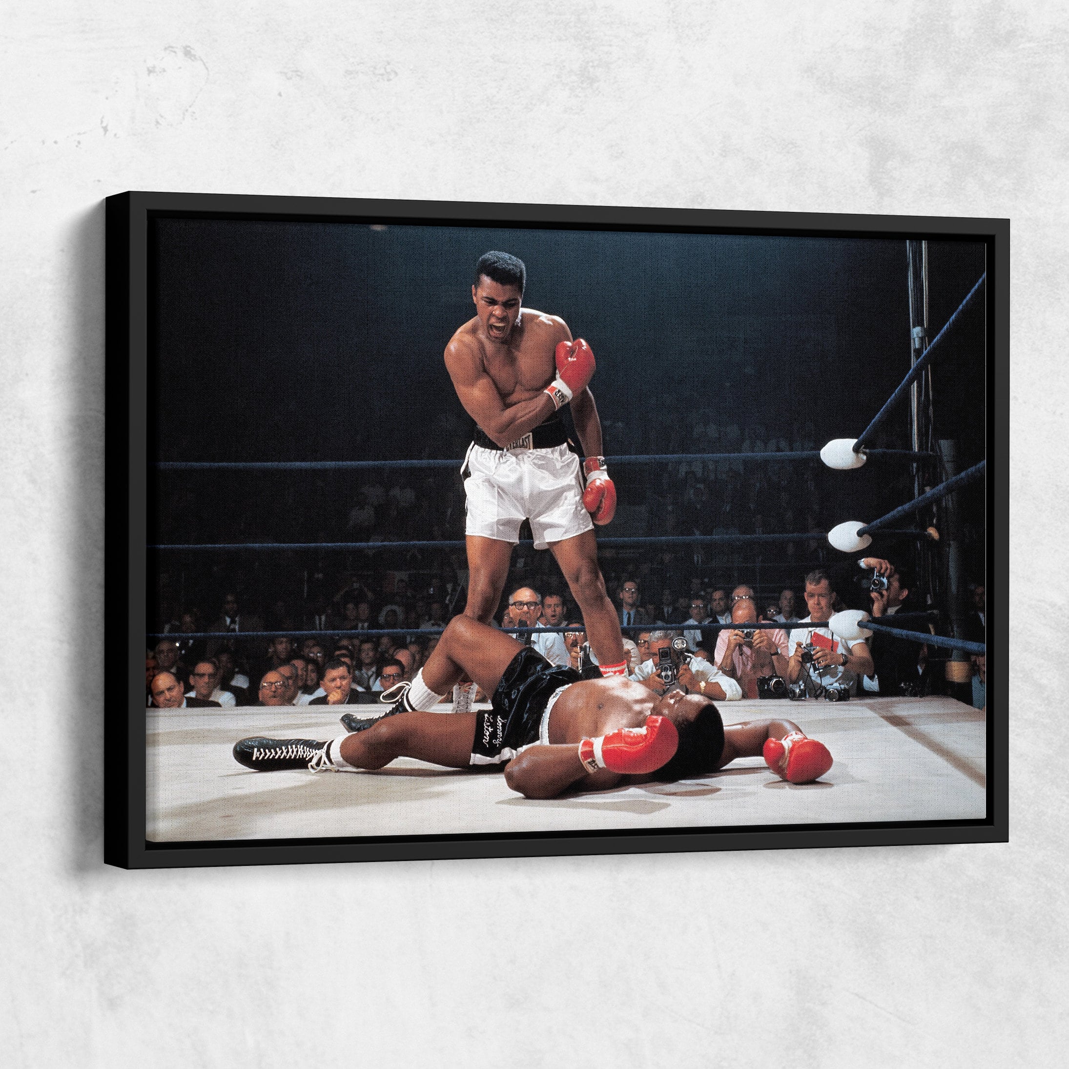 Muhammad Ali vs Sonny Liston Poster Phantom punch Hand Made | Inspire ...