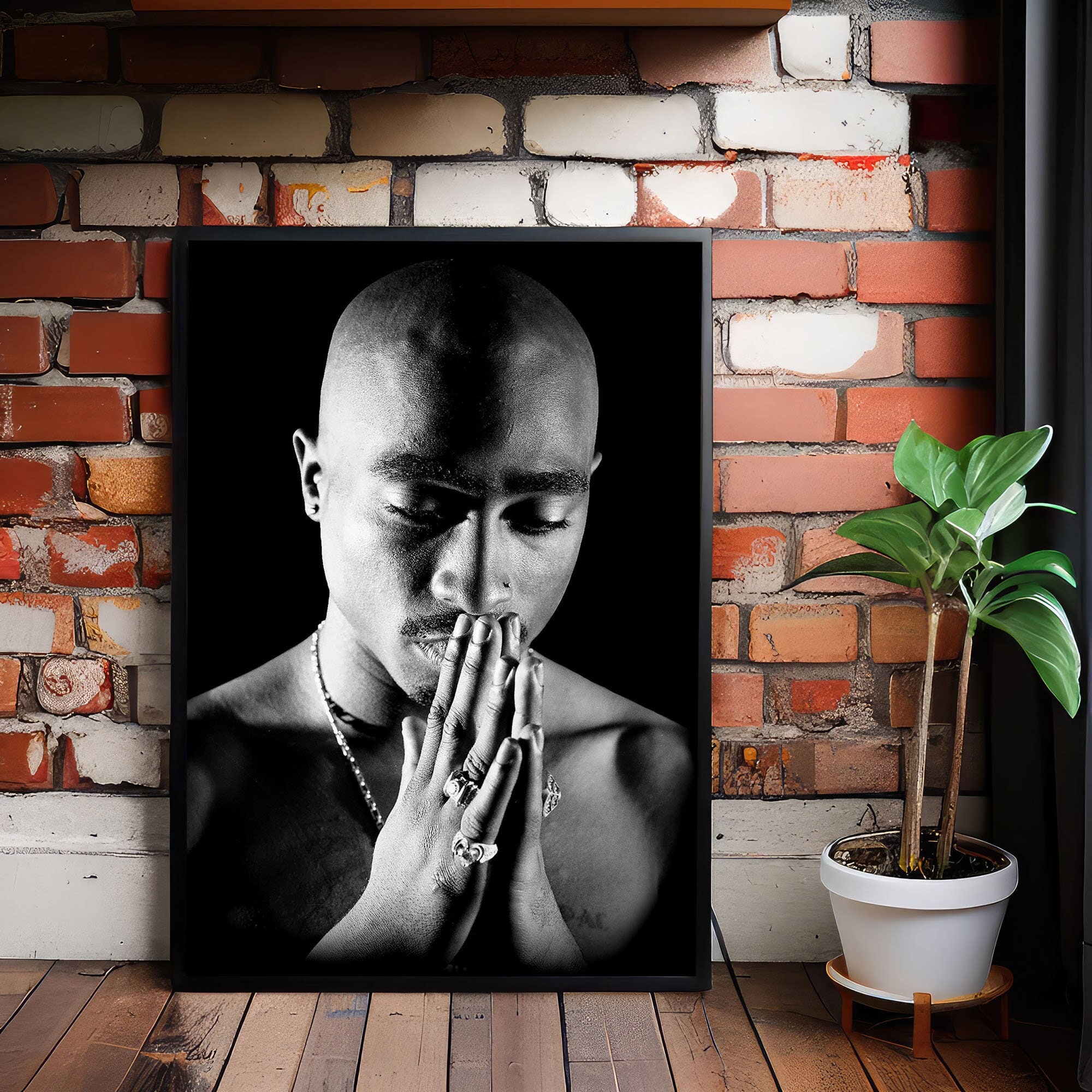 Rapper Tupac Shakur 2Pac Canvas Poster, Music Poster, Wall A | Inspire ...
