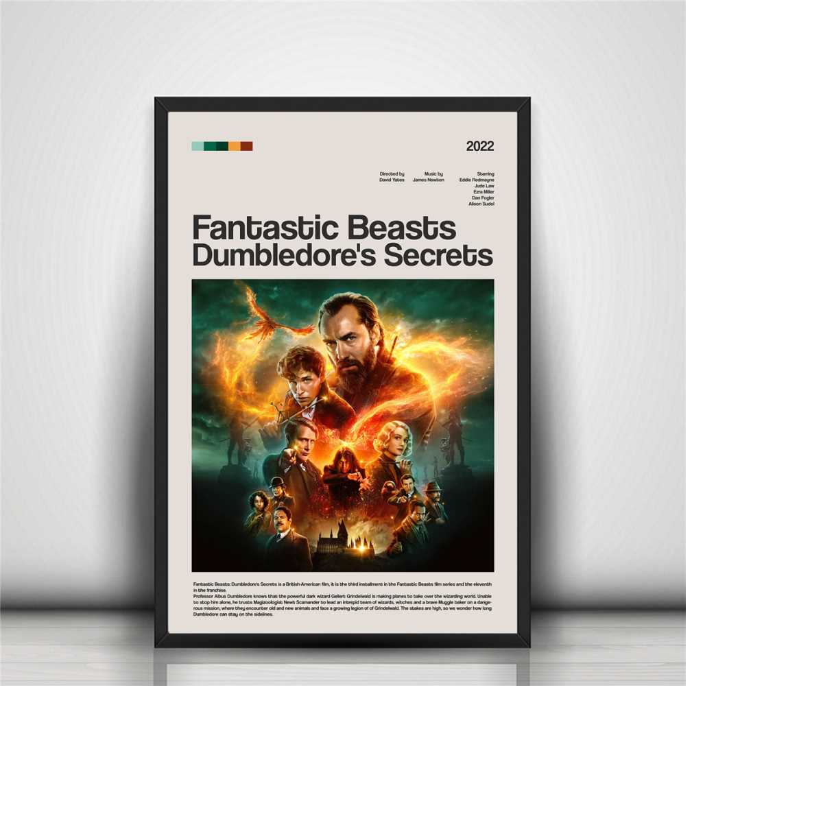 Fantastic Beasts Dumbledore's Secrets movie poster, Decorati | Inspire ...