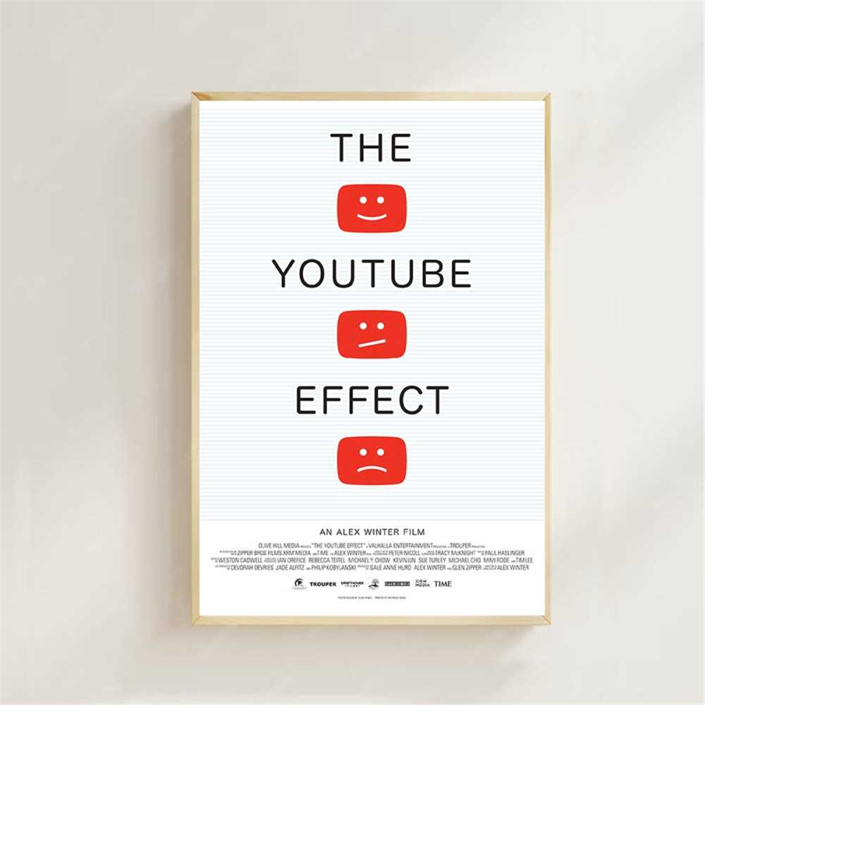 The Youtube Effect--- Movie Poster (Regular Style) Art Prin | Inspire ...