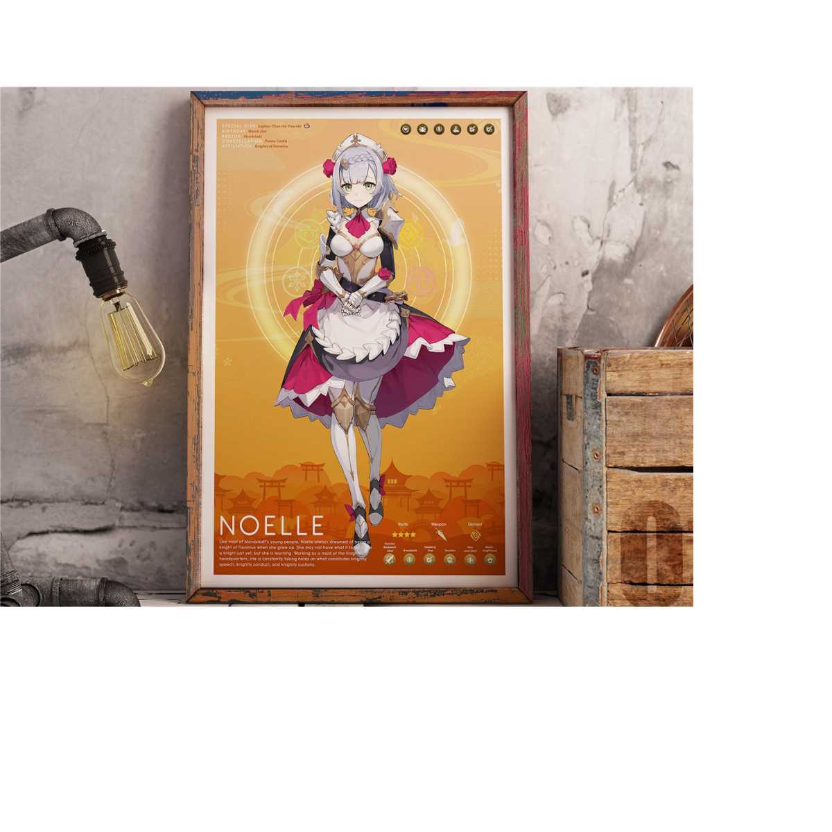 NOELLE | Genshin Impact Profile Poster | Anime Poster | Gami | Inspire ...