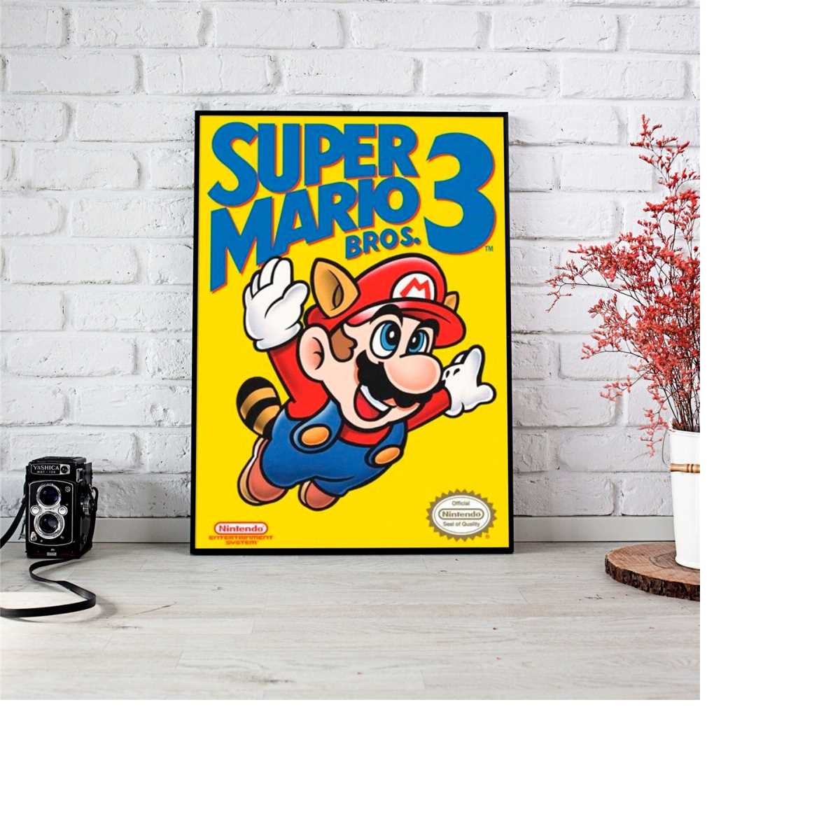 mario bros poster- super mario bros poster - mario bros retr | Inspire ...