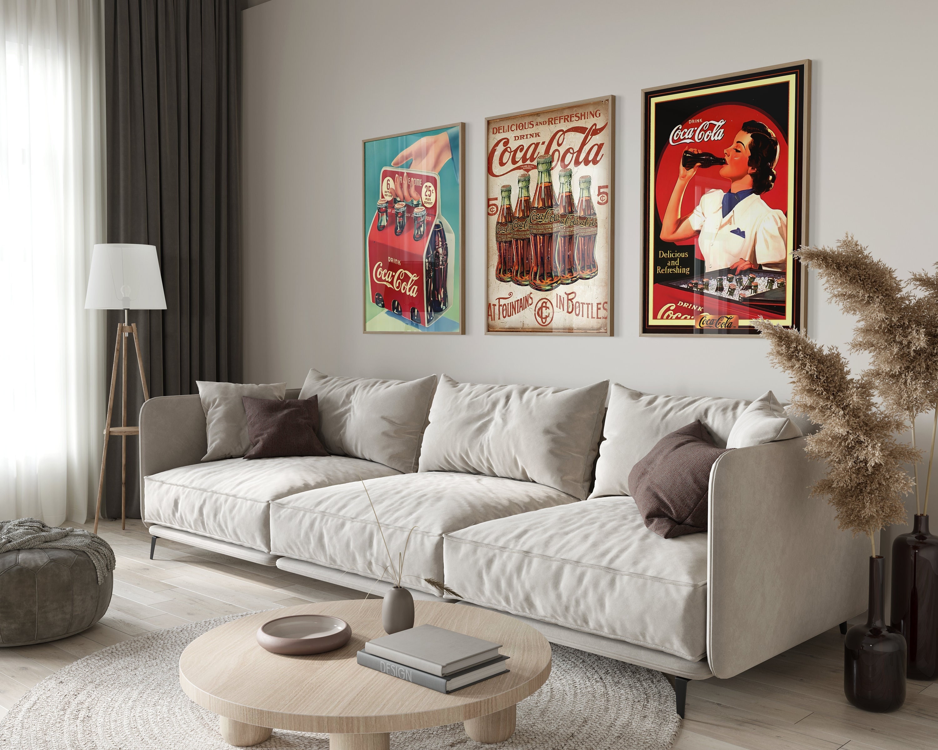Coca-Cola Set of 3 Posters, Coca-Cola Poster, Coke Poster, C | Inspire ...