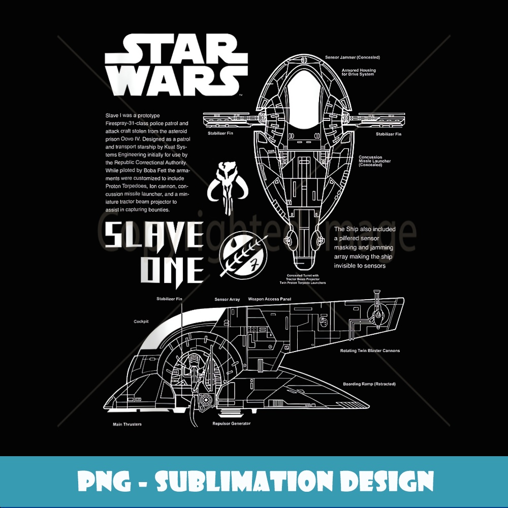 Star Wars Slave One Ship Schematic - High-Resolution PNG Sub | Inspire ...