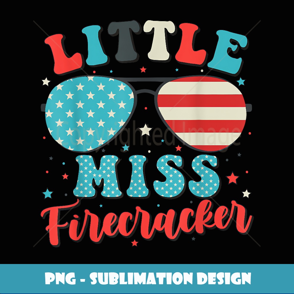 Little Miss Firecracker 4th of July For Girls Women - Creati | Inspire ...