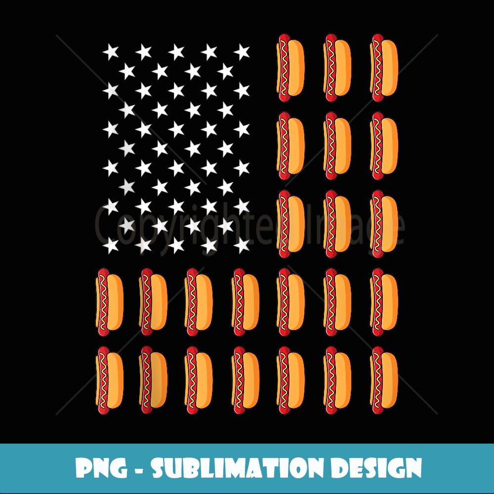 American hot dog flag fast food hot dog Tank Top - Elegant S | Inspire ...