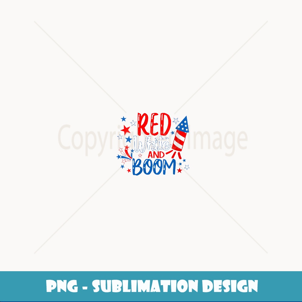 Womens Red White And Boom 4th Of July Independence Day V-Nec | Inspire ...