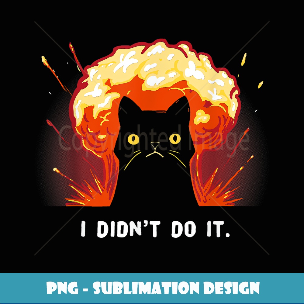 Funny Cat - I didn't do it - Black Cat Joke - Exclusive Subl | Inspire ...