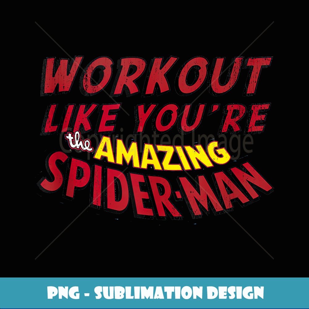 Marvel Workout Like You're The Amazing SpiderMan Logo - Excl | Inspire ...