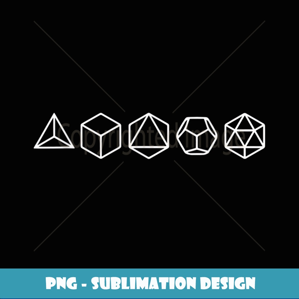 Platonic Solids Sacred Geometry - Aesthetic Sublimation Digi | Inspire ...