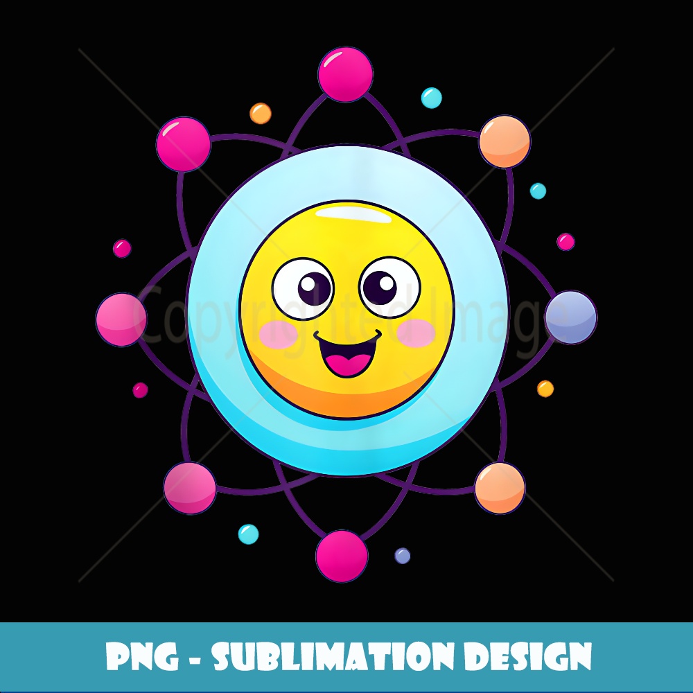 Cute Atomic Anime Chemistry Neutrons Protons Atom Chemist - | Inspire ...