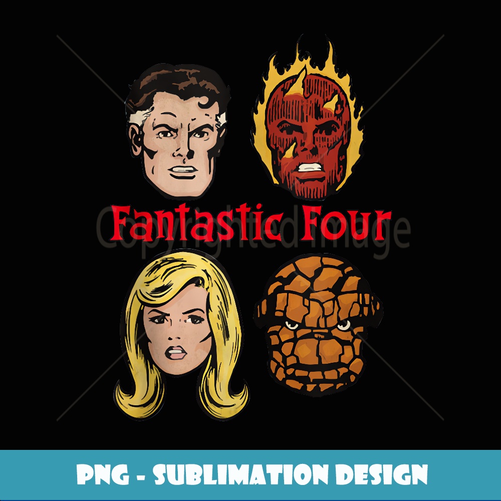 Marvel Fantastic Four Group Shot Comic Themed - Unique Subli | Inspire ...