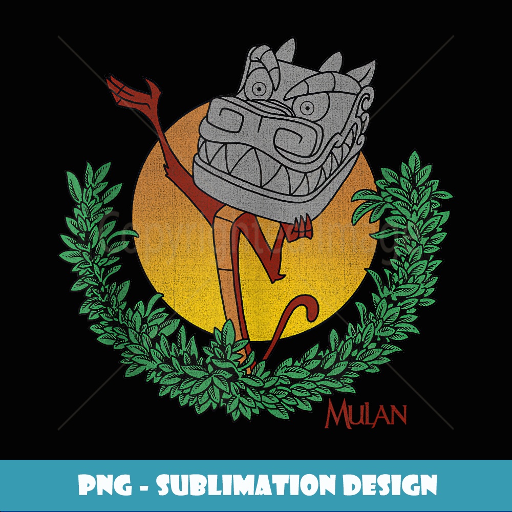 Disney Mulan Mushu Stone Dragon Head Portrait - Premium Subl | Inspire ...