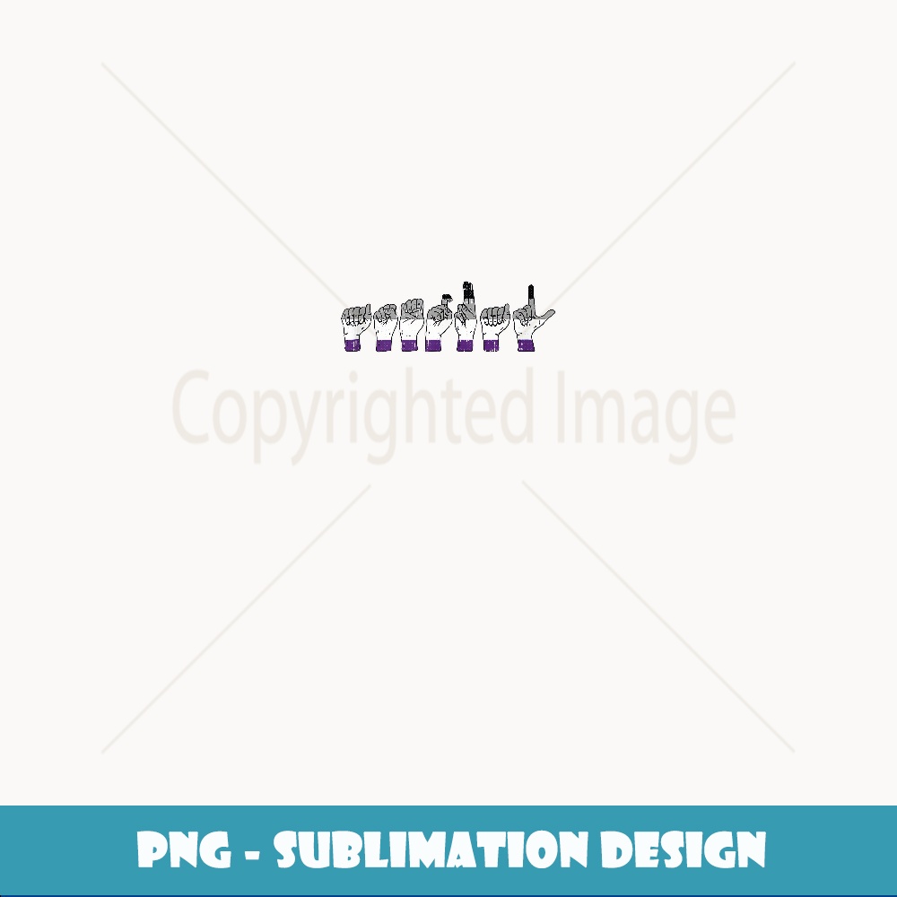 American Sign Language LGBT-Q ASL Deaf Asexual Ace Pride Tan | Inspire ...