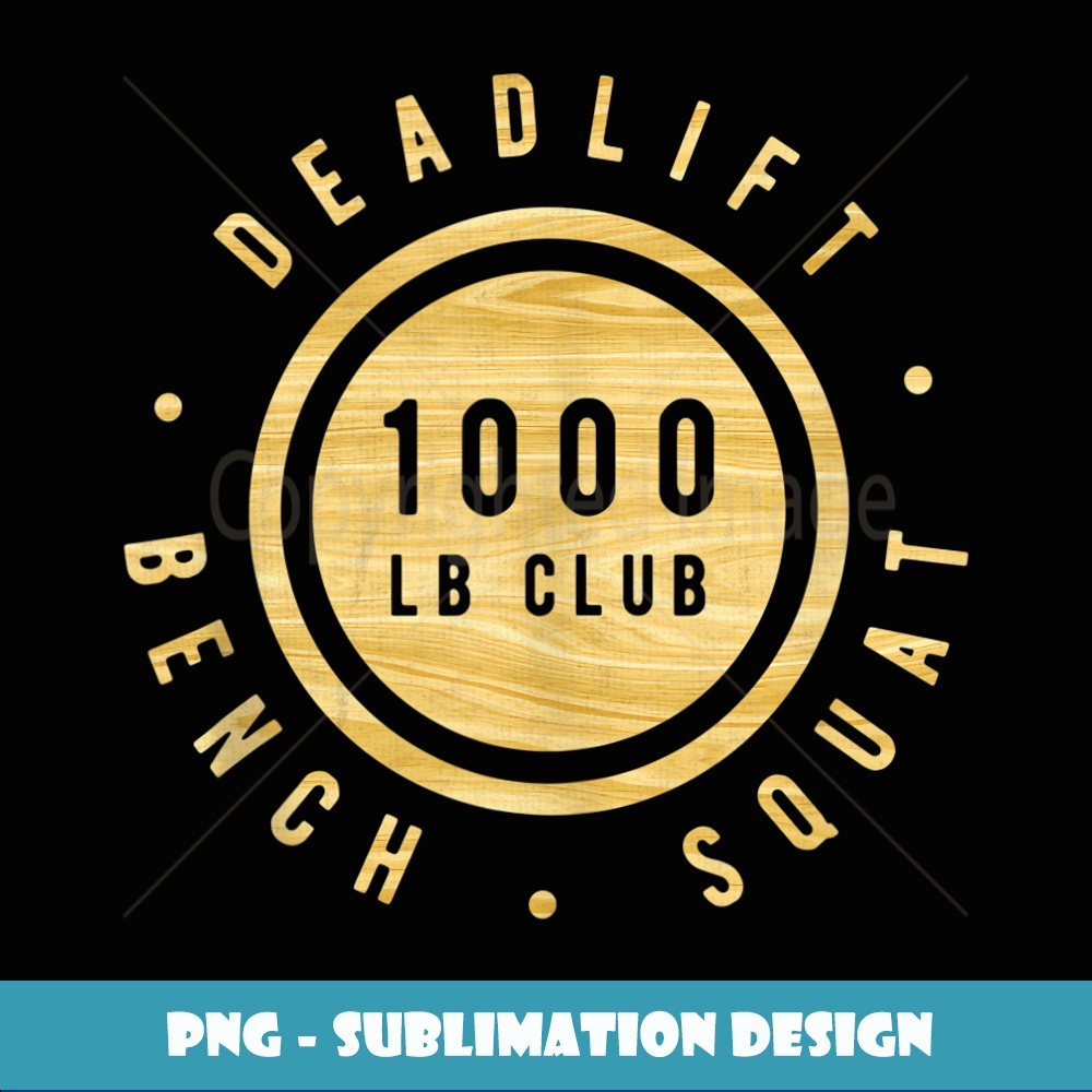 Woodgrain 1000lb Club Powerlifter Squat Bench Deadlift - Cre | Inspire ...