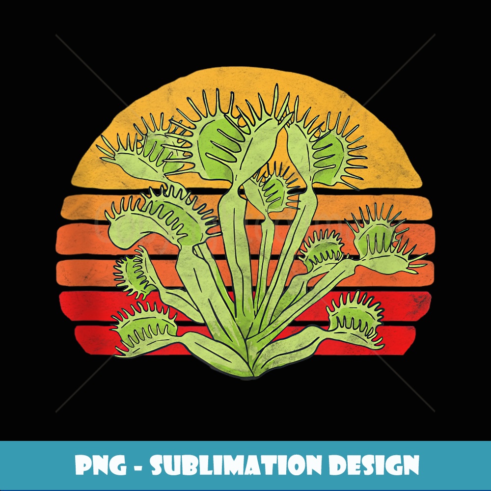 Retro Venus Fly Trap Vintage 80s Plant Graphic - Digital Sub | Inspire ...