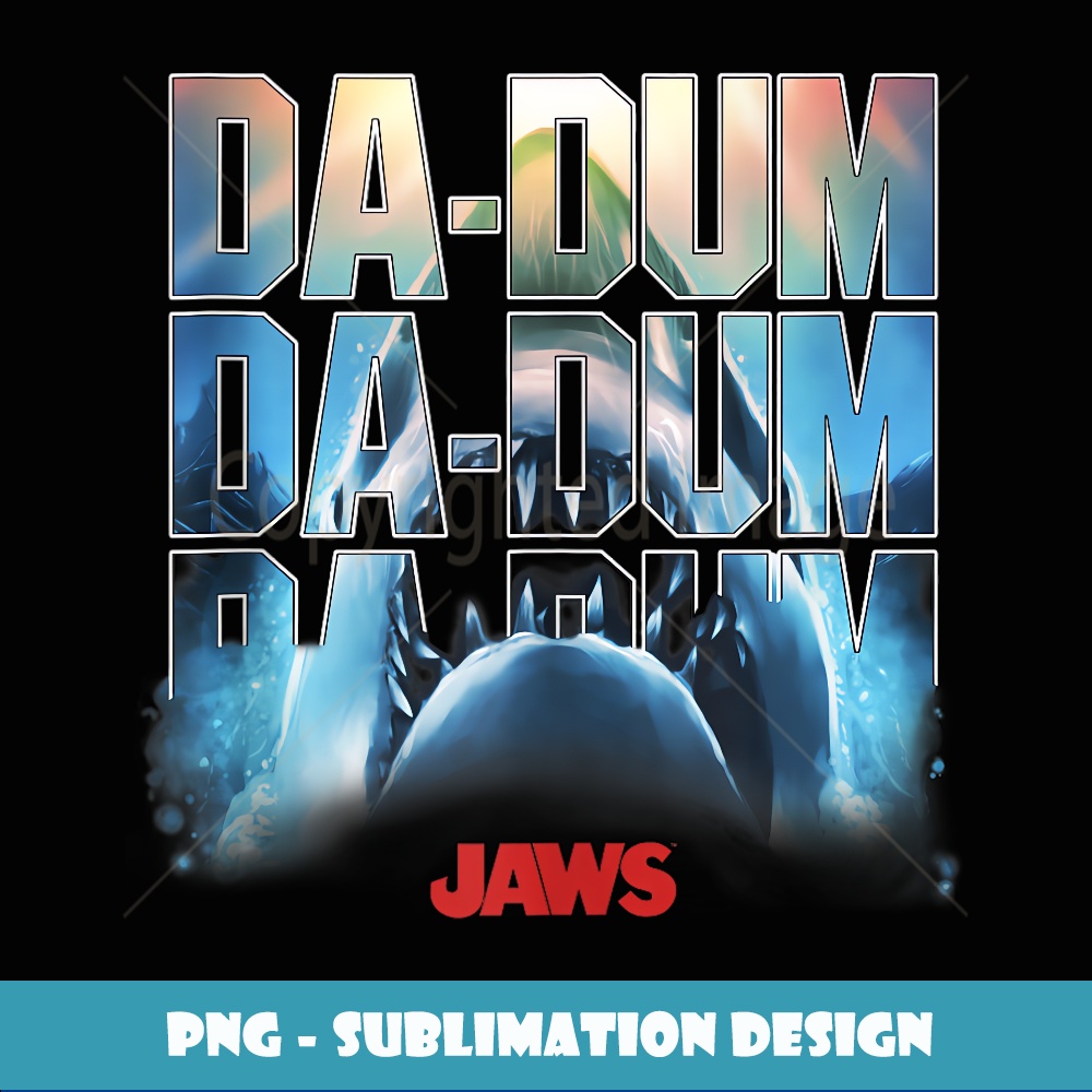 Jaws DaDum DaDum DaDum BuildUp Fill Logo - PNG Sublimation D | Inspire ...