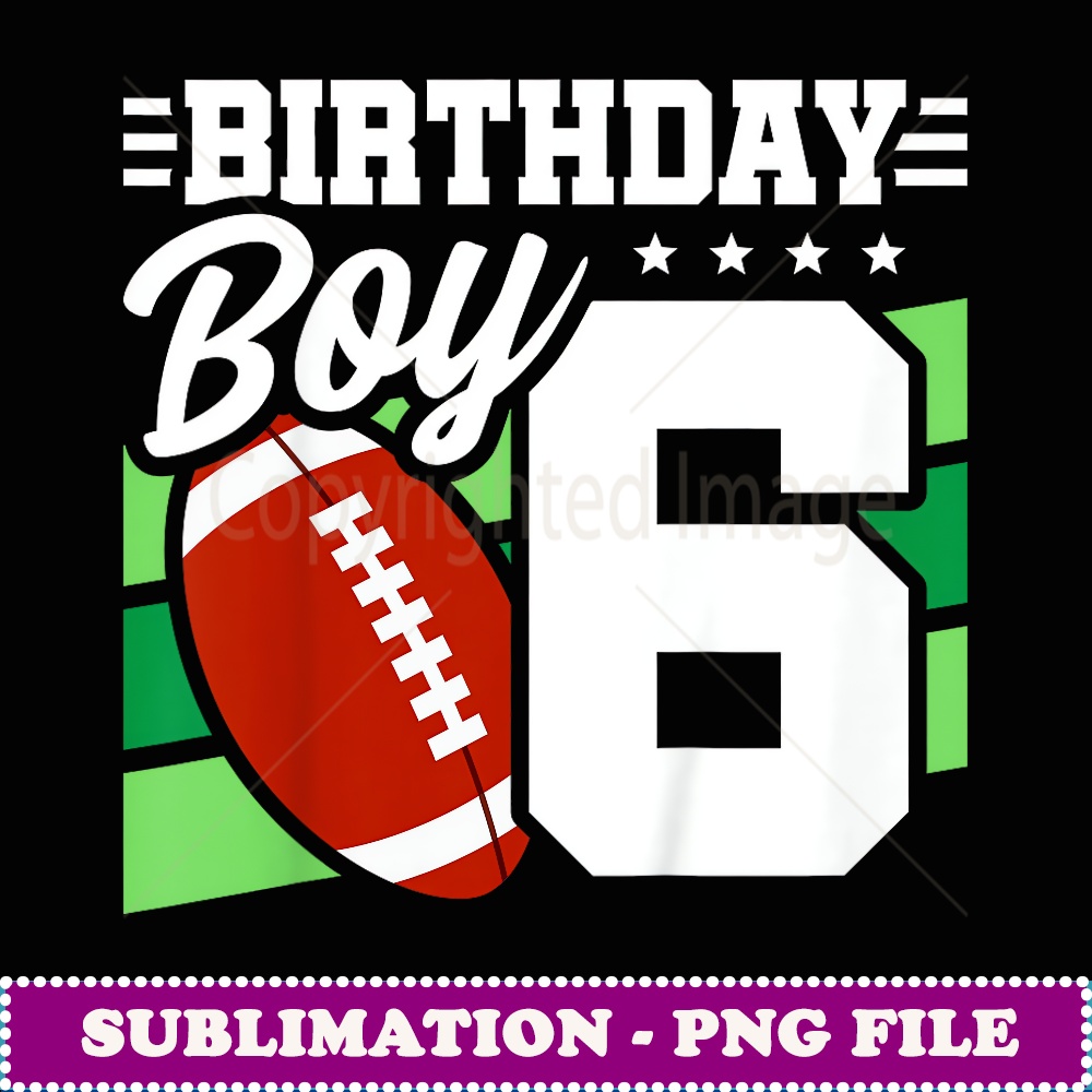 Kids 6th Birthday Football Birthday Party 6th Birthday Boy - | Inspire ...
