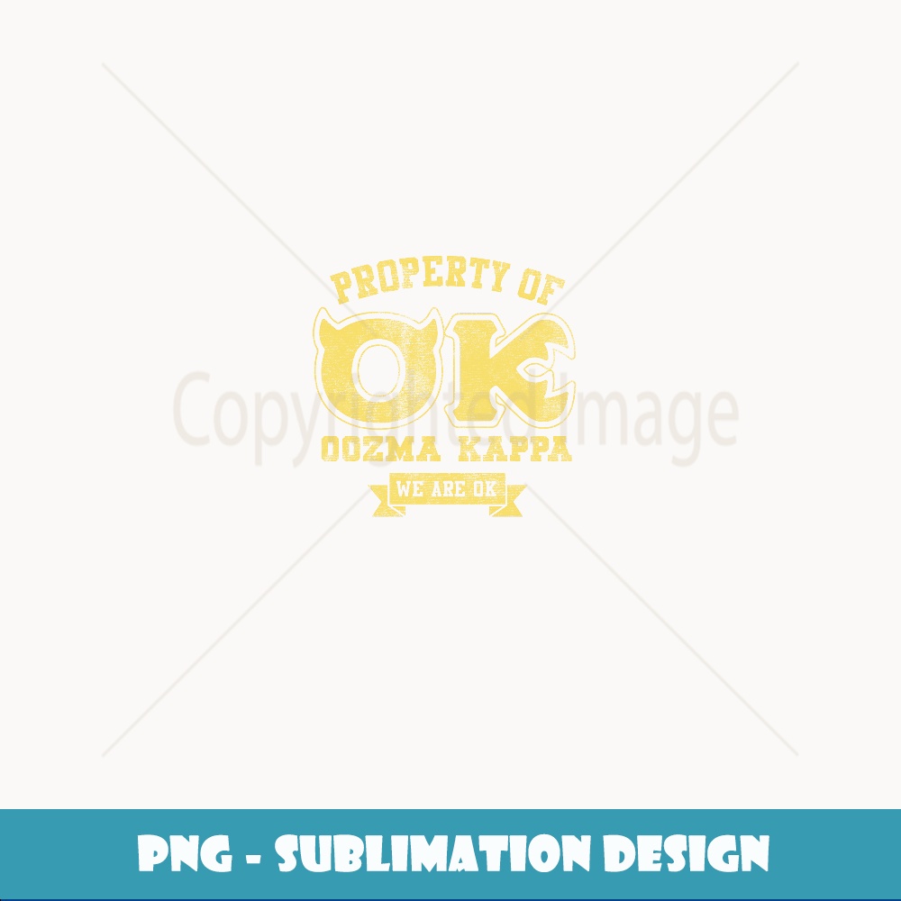 Disney Pixar Monsters University Property Of OK Logo - Vinta | Inspire ...