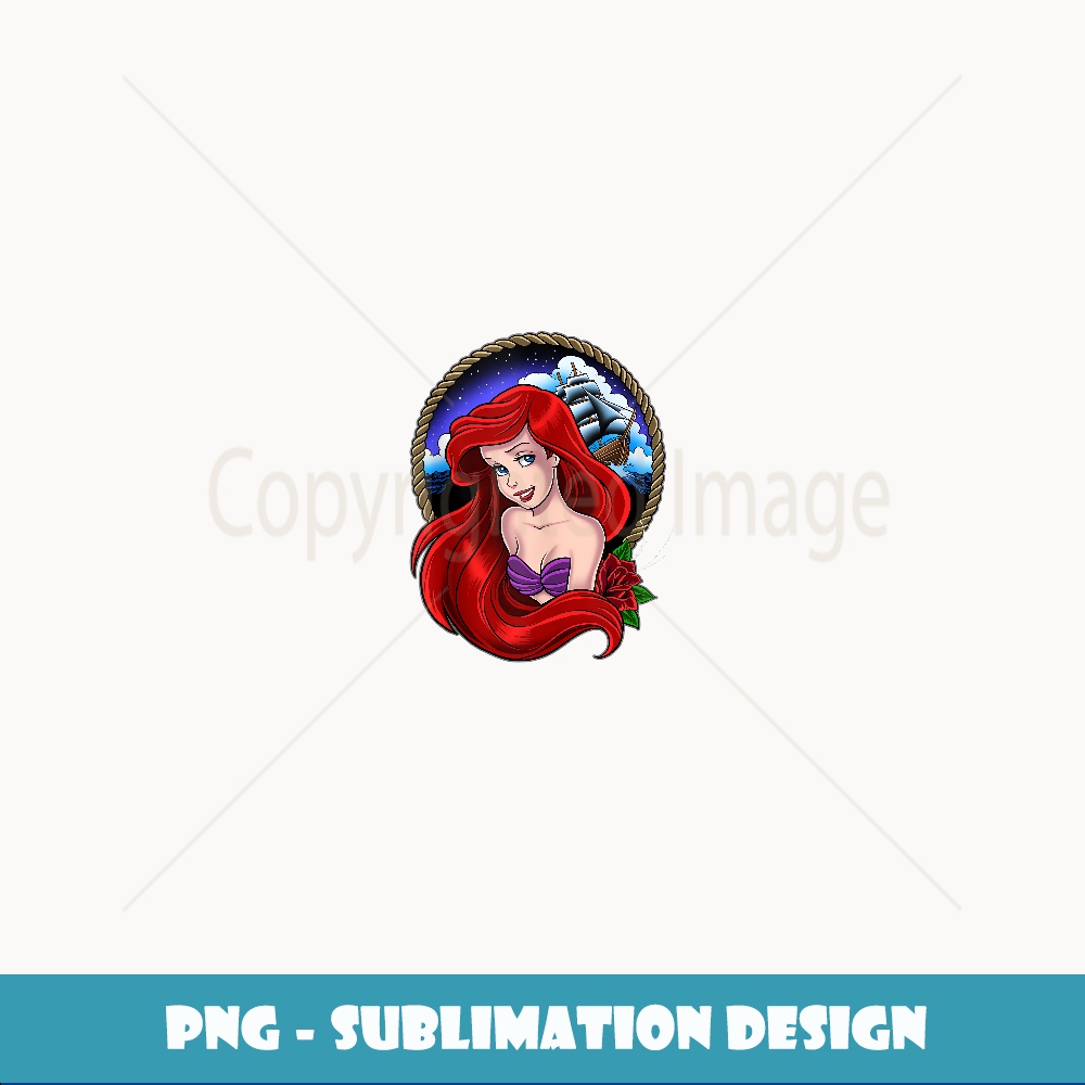 Disney The Little Mermaid Ariel Rope Circle Portrait - Subli | Inspire ...