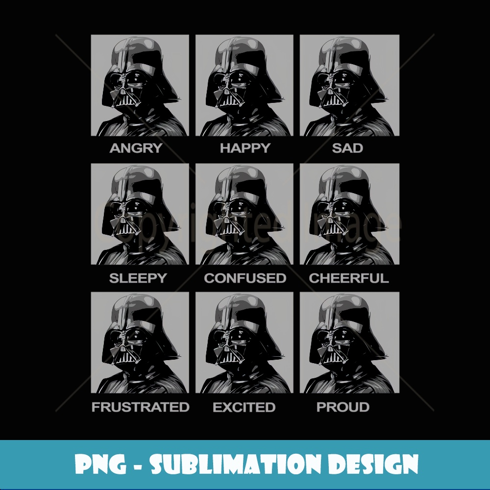 Star Wars Classic Angry Happy Sad Darth Vader Expressions - | Inspire ...