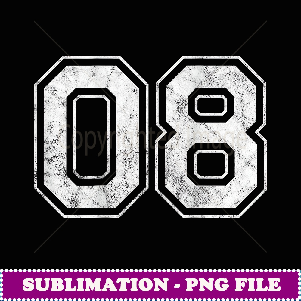 Number 08 on the back - Stylish Sublimation Digital Download - Inspire ...
