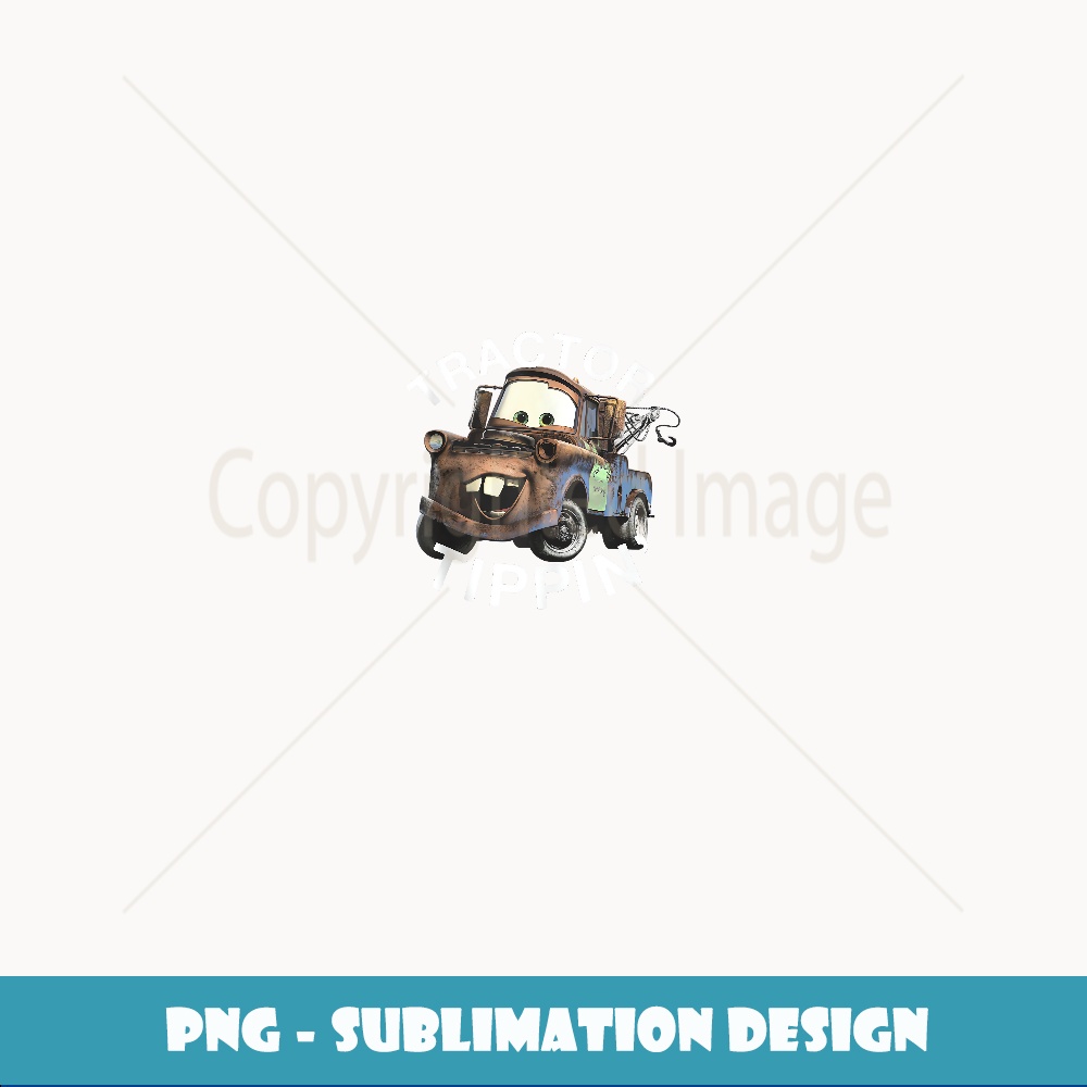 Disney Pixar Cars Mater Tractor Tippin' Vintage Rusted Logo | Inspire ...