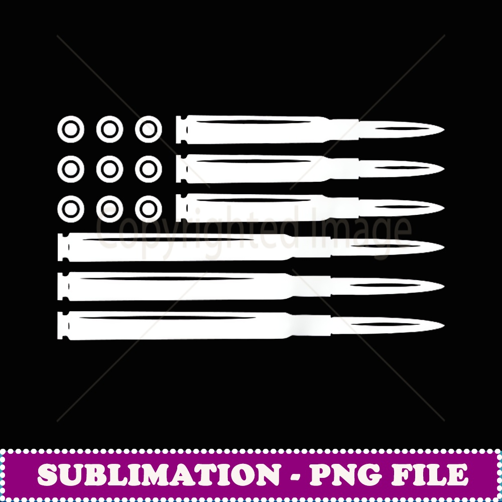 Gun Rights Gun Lovers USA Flag Guns Bullets 2A On Back - Dec | Inspire ...