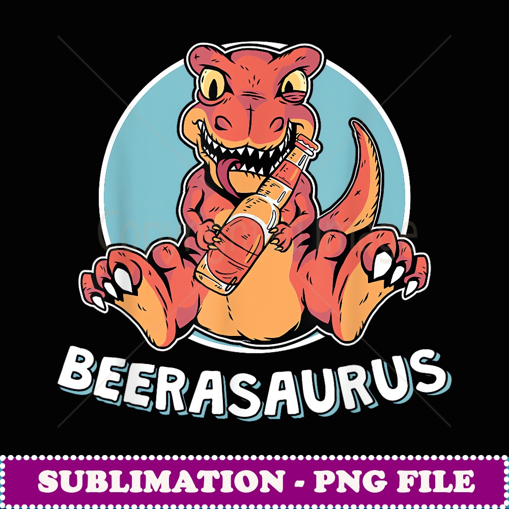 Dinosaur Pun Beerasaurus T Rex Dino Drinking Beer Lover Gif | Inspire Uplift