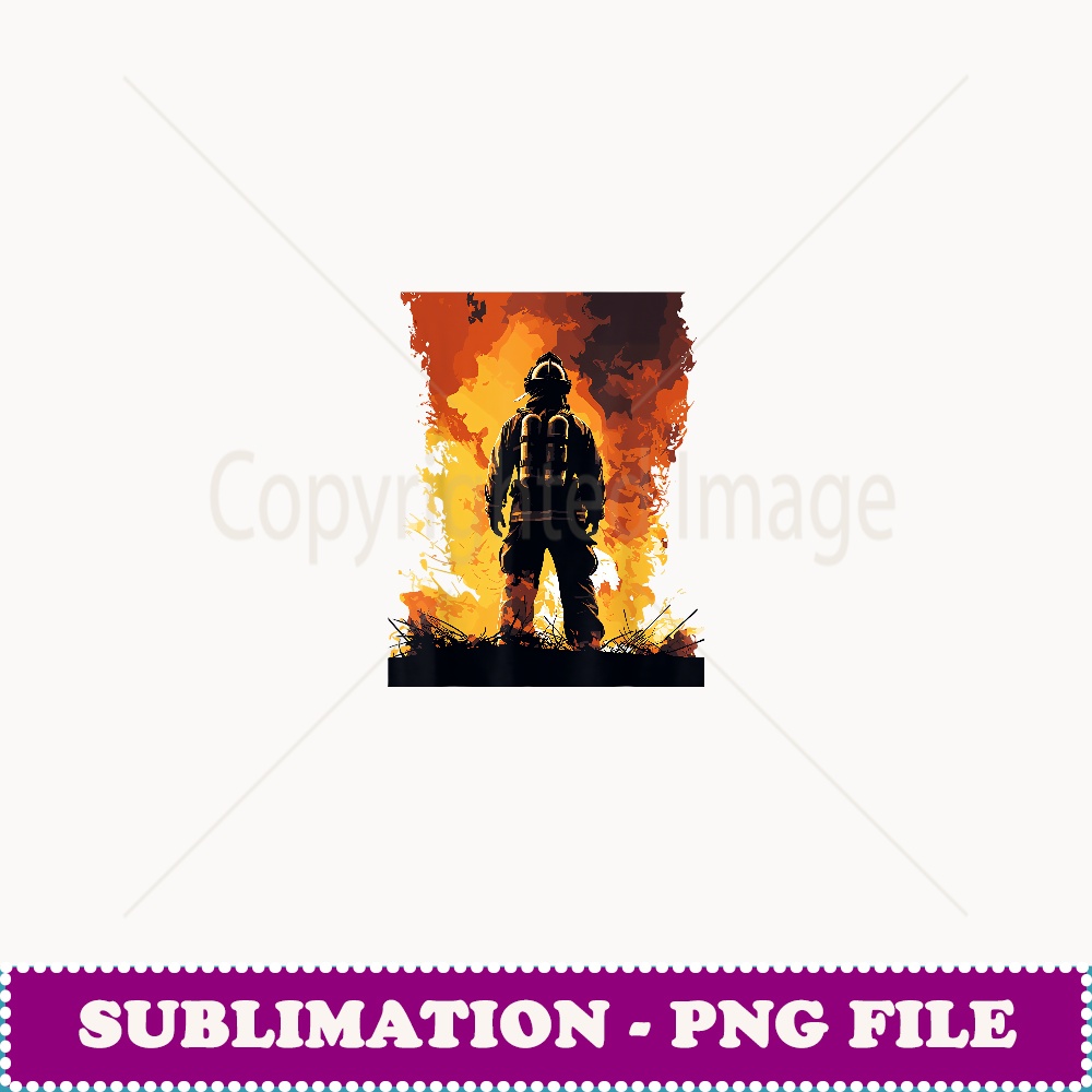 Firefighter Wall Of Fire Firefighter & Fireman - Elegant Sub | Inspire Uplift