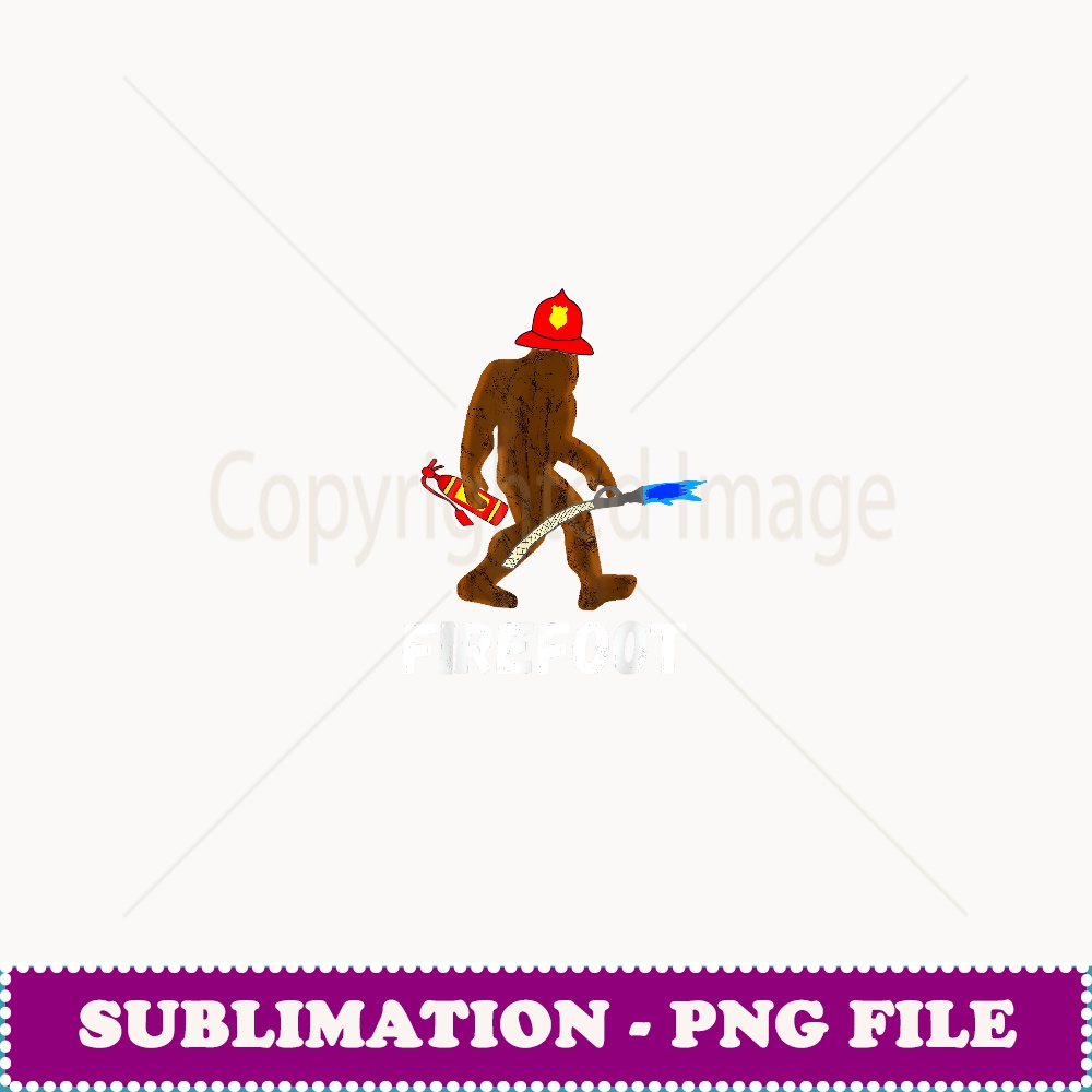 Fire Fighter Bigfoot Fireman Sasquatch Firefighter - Special | Inspire ...