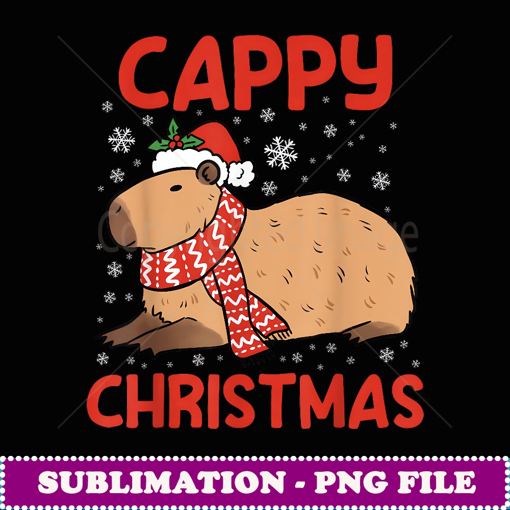 Cute Capybara Cappy Christmas Design - Digital Sublimation D | Inspire ...