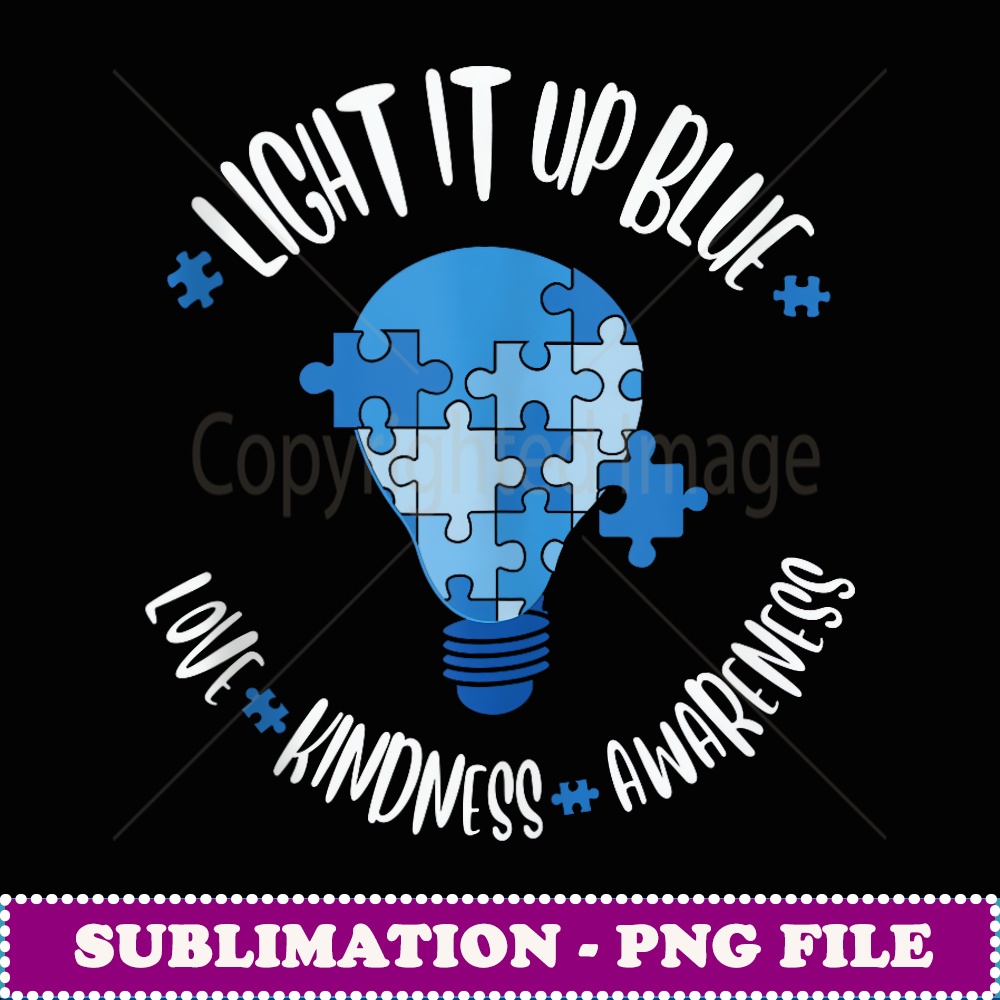 Light Up Blue Autism Awareness For Men Women - | Inspire Uplift